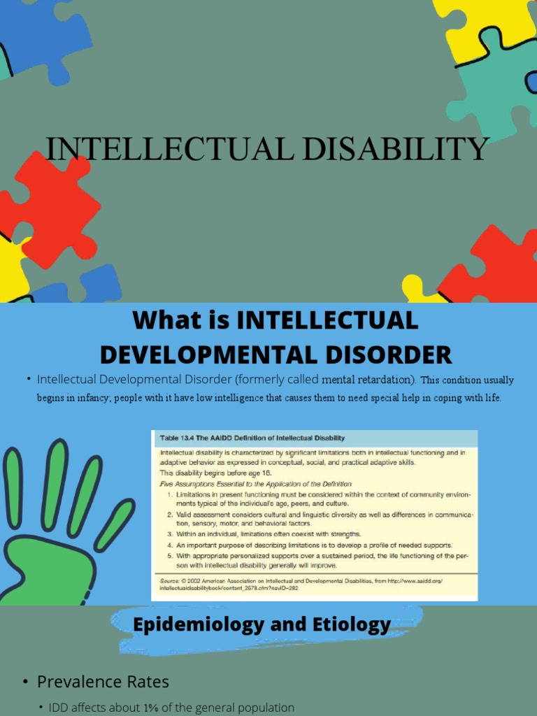 Intellectual Disability | PDF | Intellectual Disability | Genetic Disorder