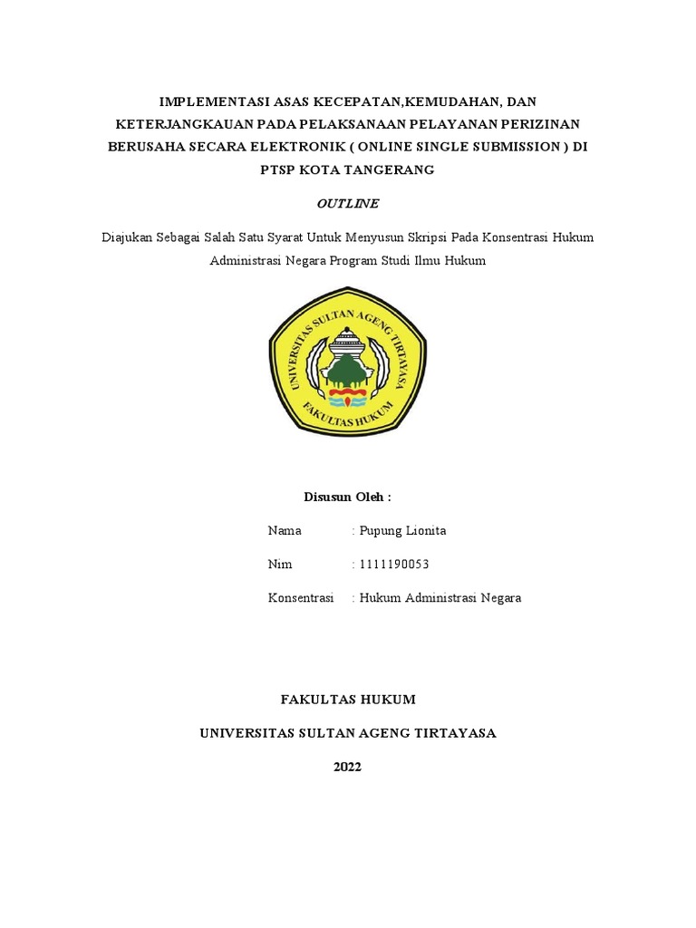 Outline Pupung (Oss) | PDF | Bisnis