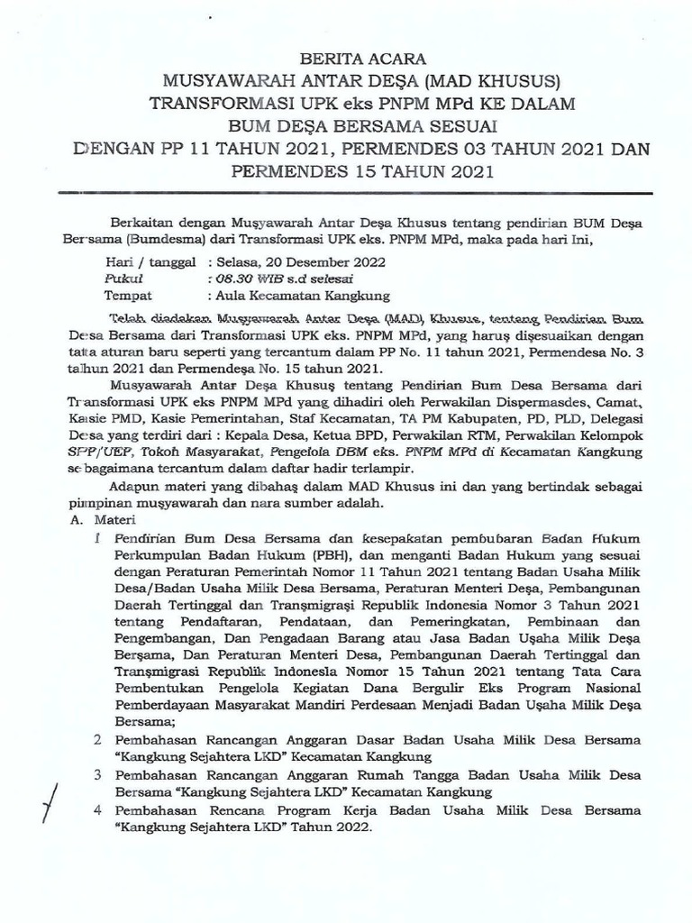 BA MAD Transformasi - Compressed | PDF