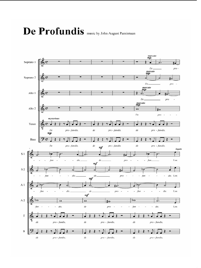 De Profundis (John Pamintuan) | PDF