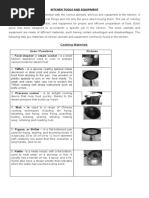 Classifications of Kitchen Equipments | PDF | Kitchen Utensil | Kitchen