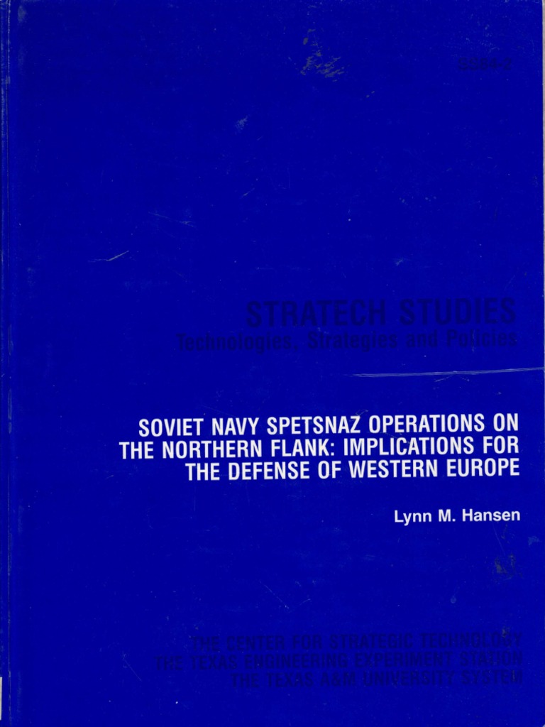 Soviet Navy Spetsnaz Operations On The Northern Flank: Implications For ...