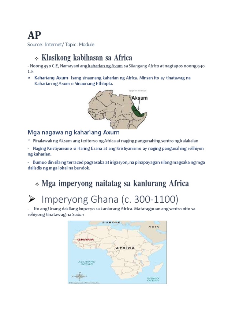 AP Africa Research | PDF