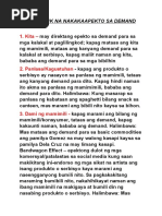 Batas NG Demand | PDF