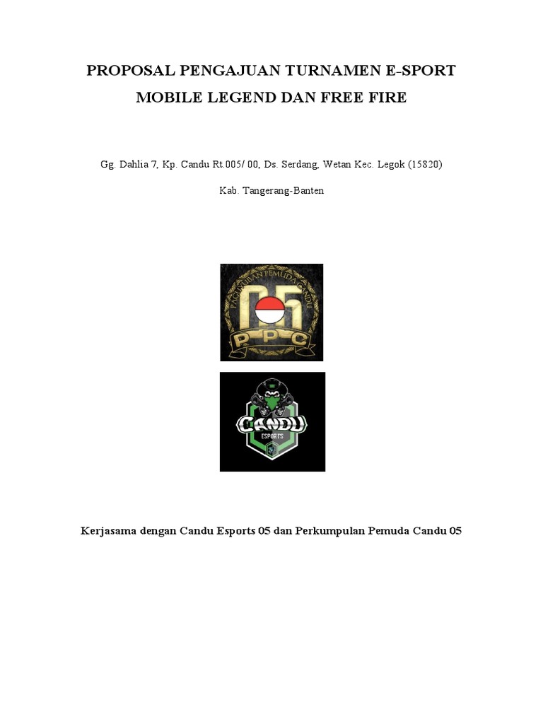 Contoh Proposal Esport 2 | PDF