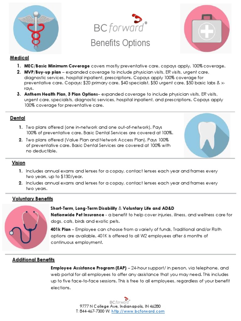 Benefits Overview BCforward | PDF