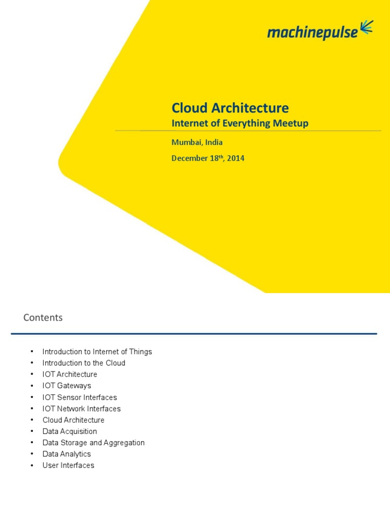 IoT Cloud Architecture.8759193.Powerpoint | PDF