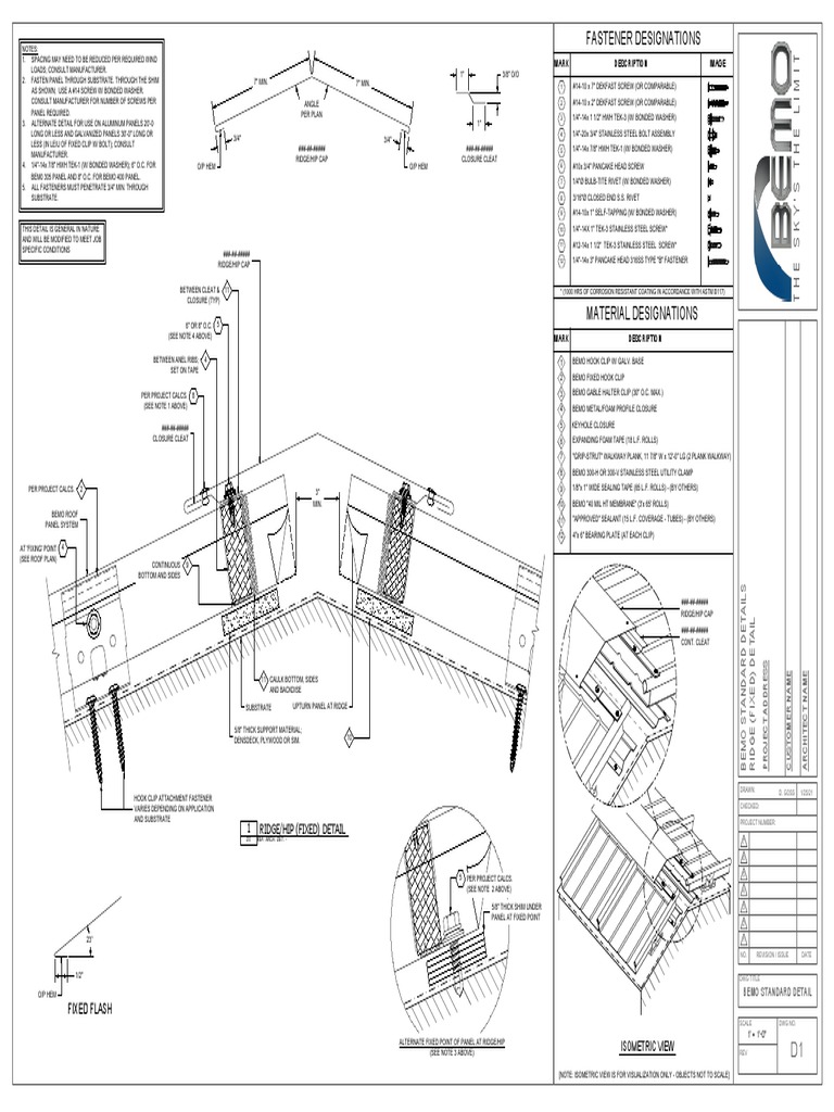 24 Ridge (Fixed) Detail | Download Free PDF | Screw | Metals