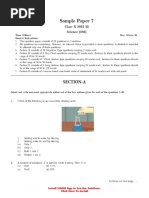 Science Class 10 Sample Paper | PDF | Human Eye | Cerebral Cortex