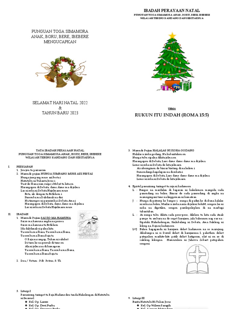 Natal Toga Simamora 2022-2023 | PDF
