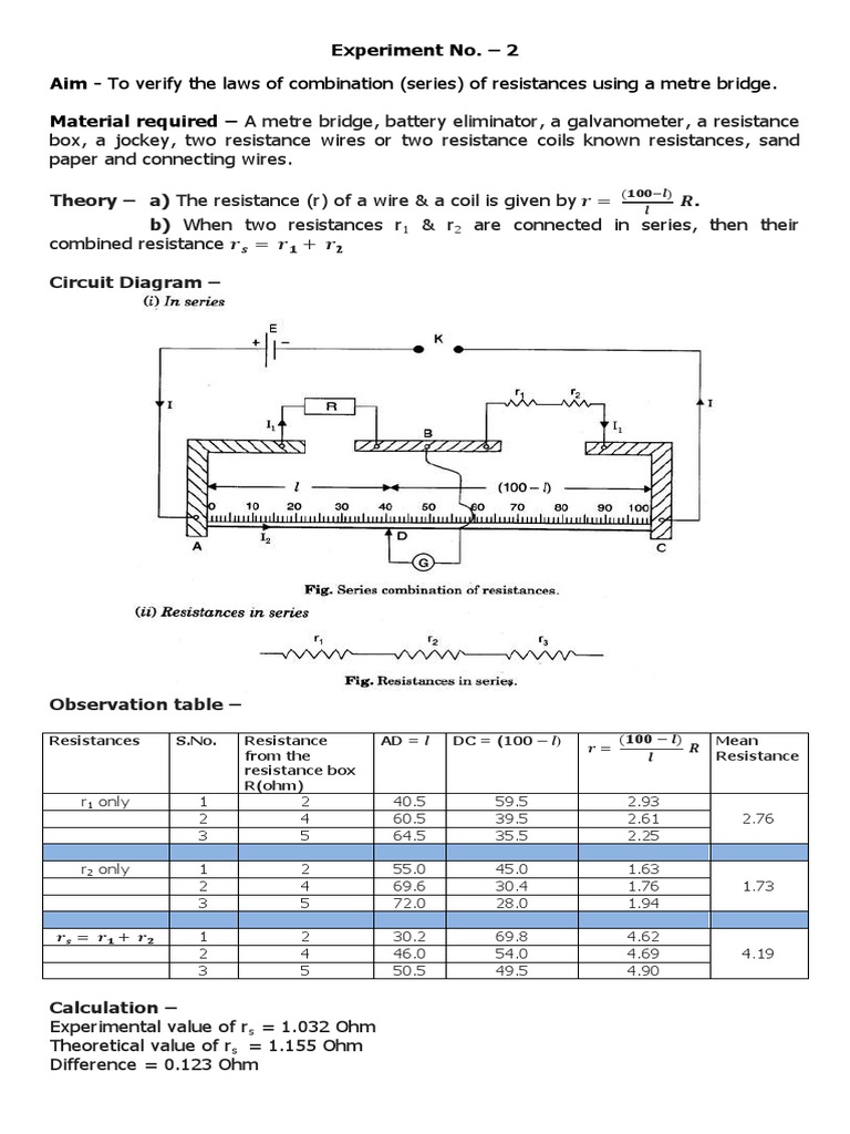 Experiment No 2 | PDF