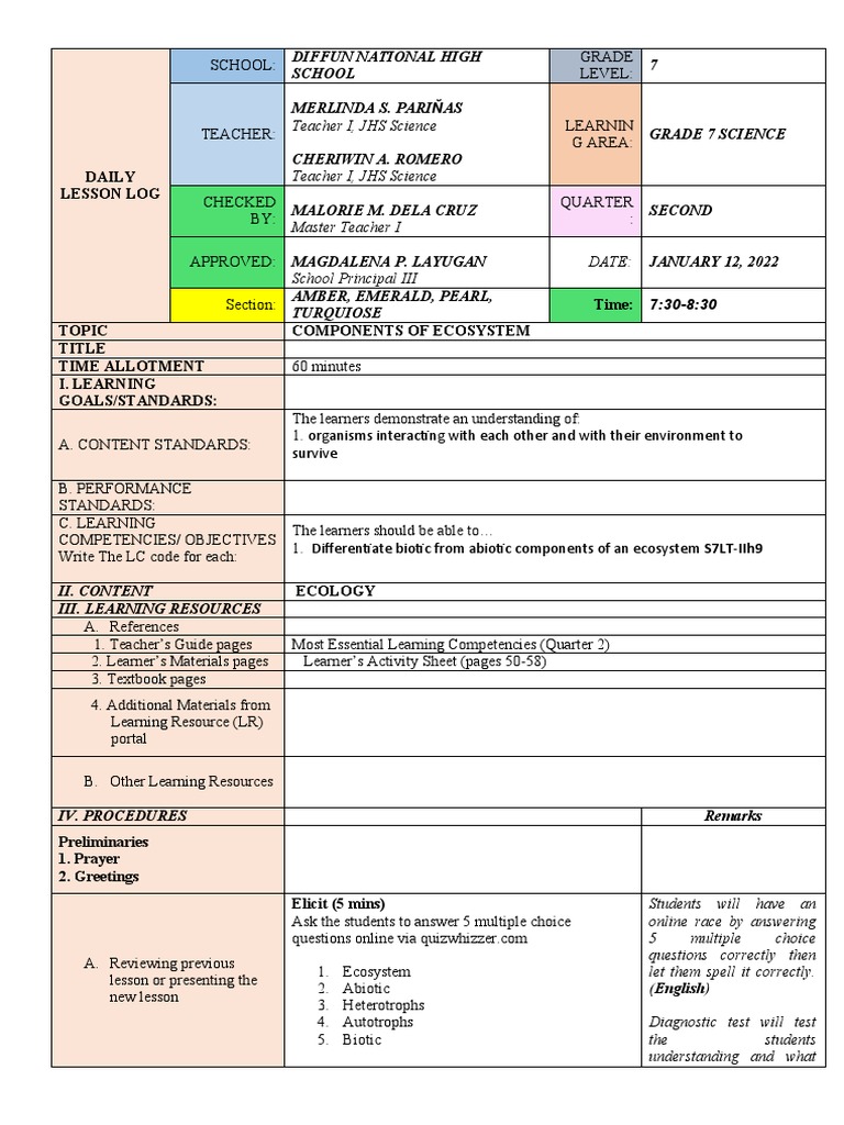 COT 2nd Quarter 2022 | PDF | Ecosystem | Learning