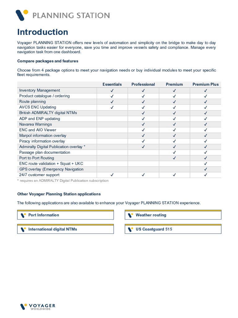 VoyagerPlanningStation HowToGuide | PDF | Menu (Computing) | System Software