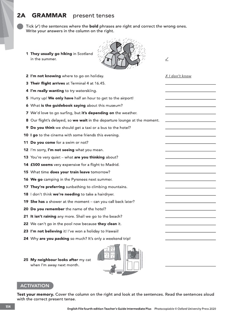 Grammar Present Tenses | PDF