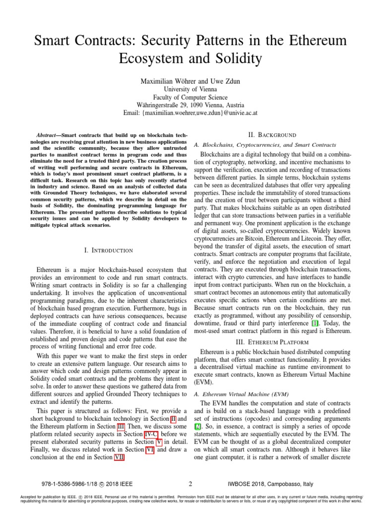 Smart Contracts Programming Languages Solidity Viper Serpent LLC and All Page 2 | PDF ...