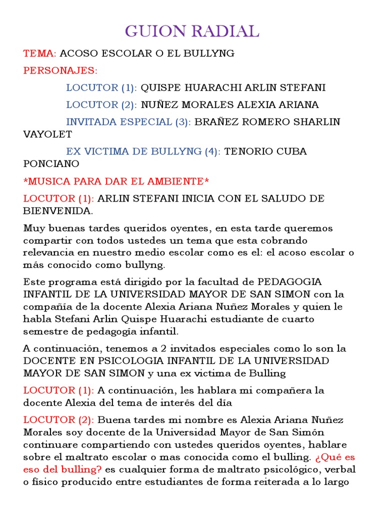 Guion Radial Homework | PDF | Salud y bienestar