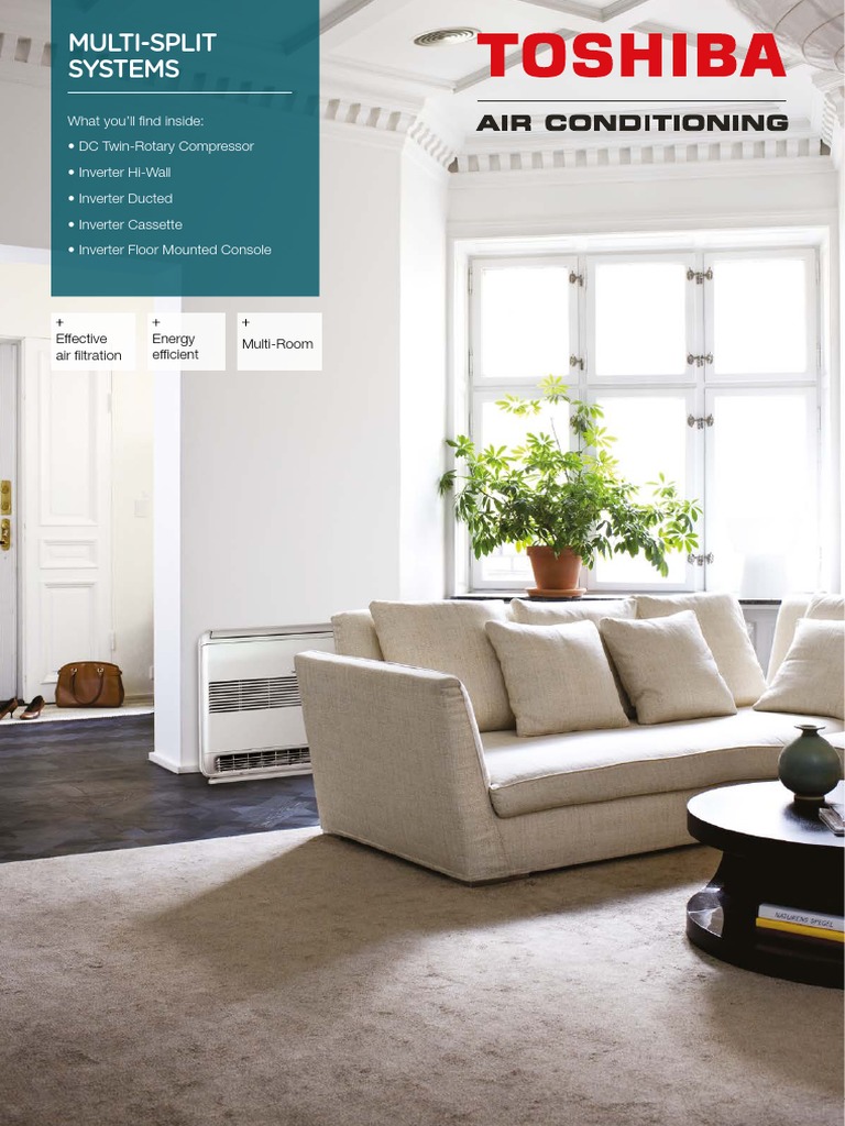 Toshiba Multi Split System | PDF | Efficient Energy Use | Air Conditioning