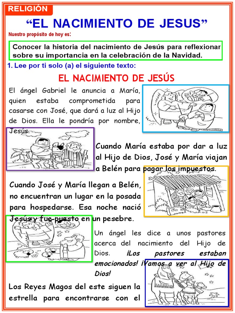 Ficha El Nacimiento de Jesus | PDF