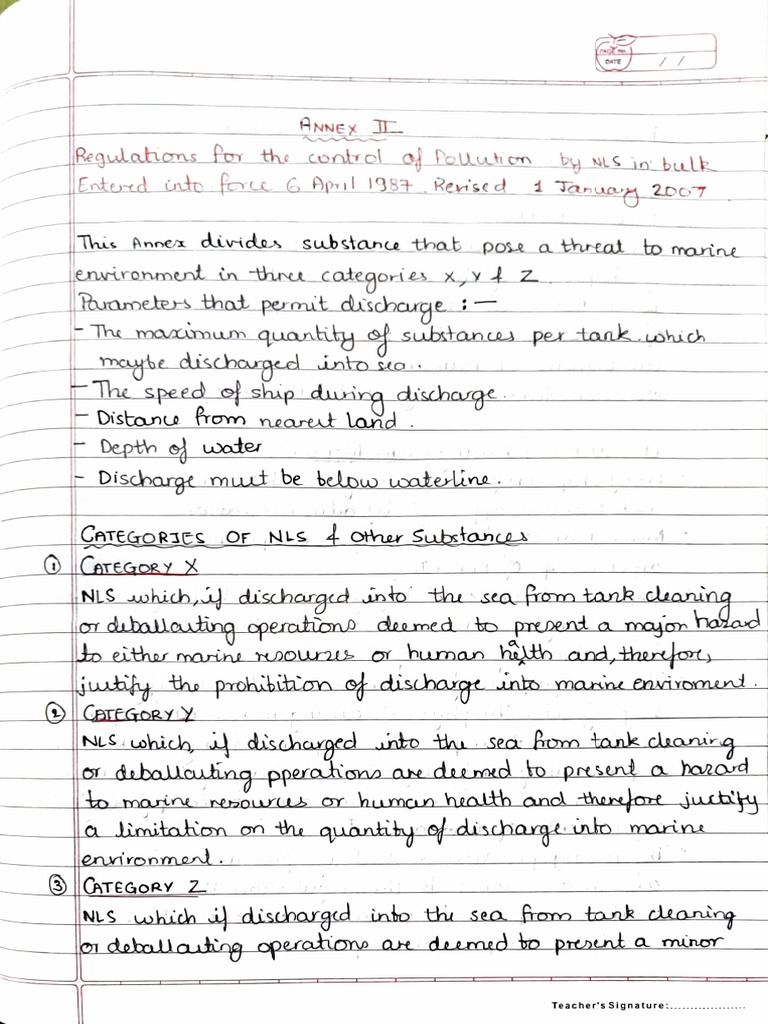 MARPOL Annex 2 | PDF | Science & Mathematics