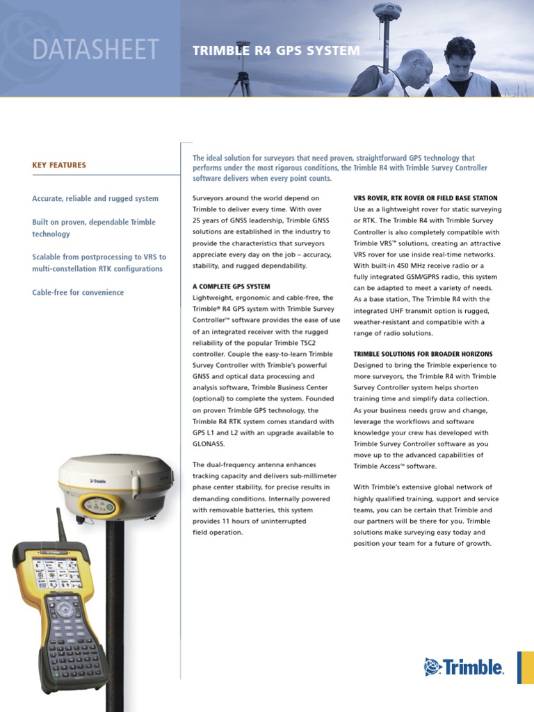 Trimble GNSS R4 Modelo 2 | PDF | Surveying | Global Positioning System