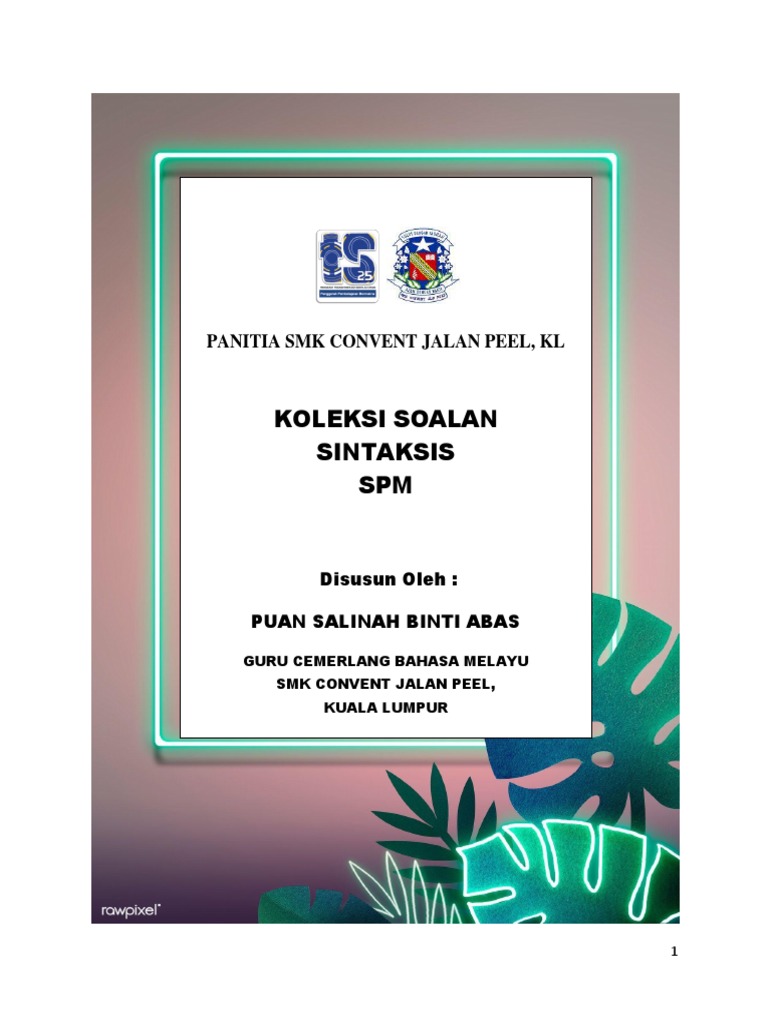 SPM Sintaksis Soalan Koleksi | PDF