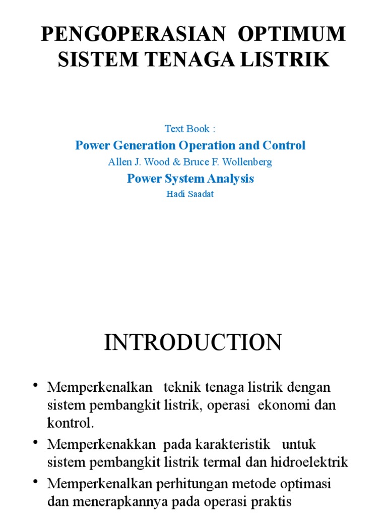 I. Karakteristik Pembangkit | PDF