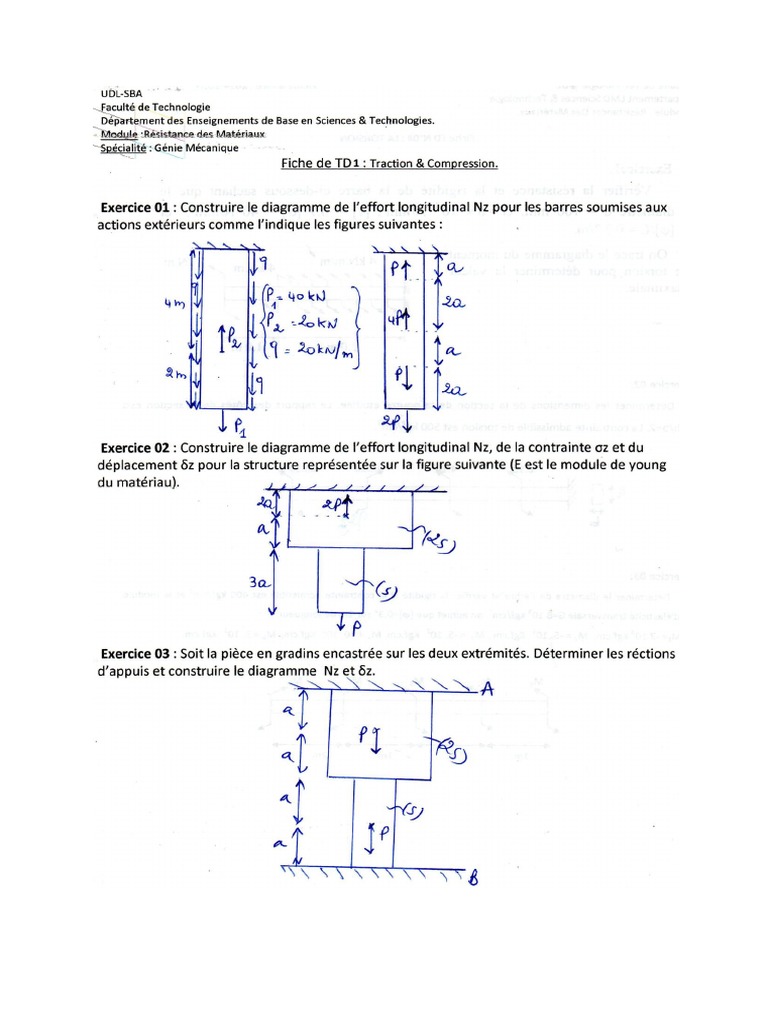 TD 01-Traction Compression. | PDF