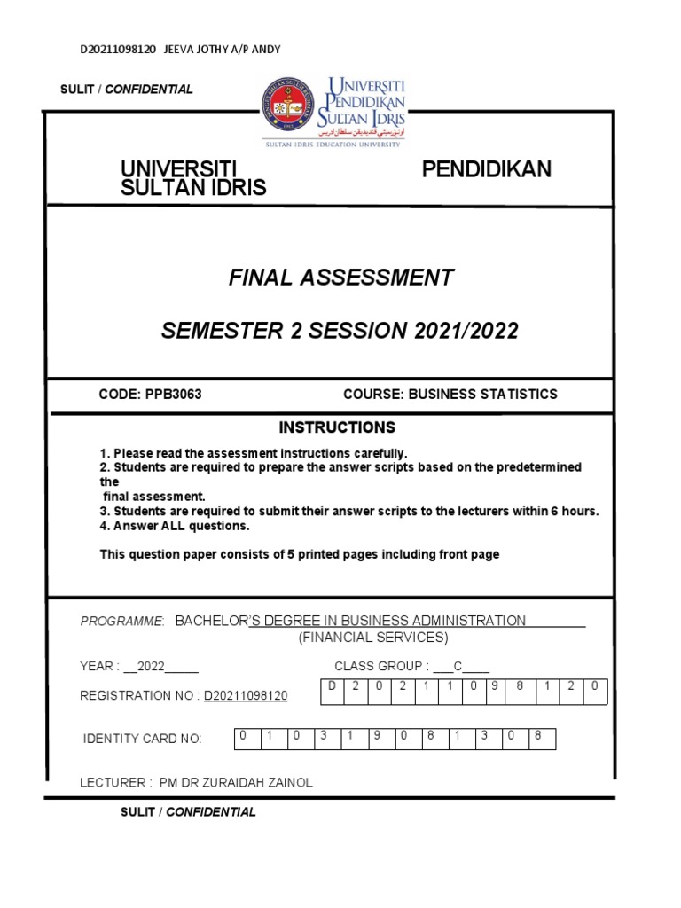 Exam Statistics 19 | PDF | P Value | Statistical Significance