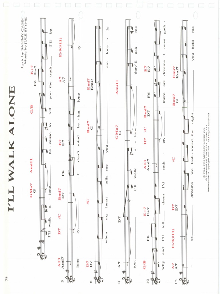 I'll Walk Alone | PDF