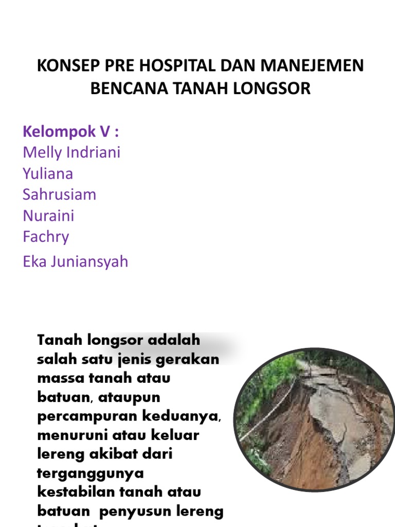 Manajemen Bencana Tanah Longsor | PDF | Sains & Matematika