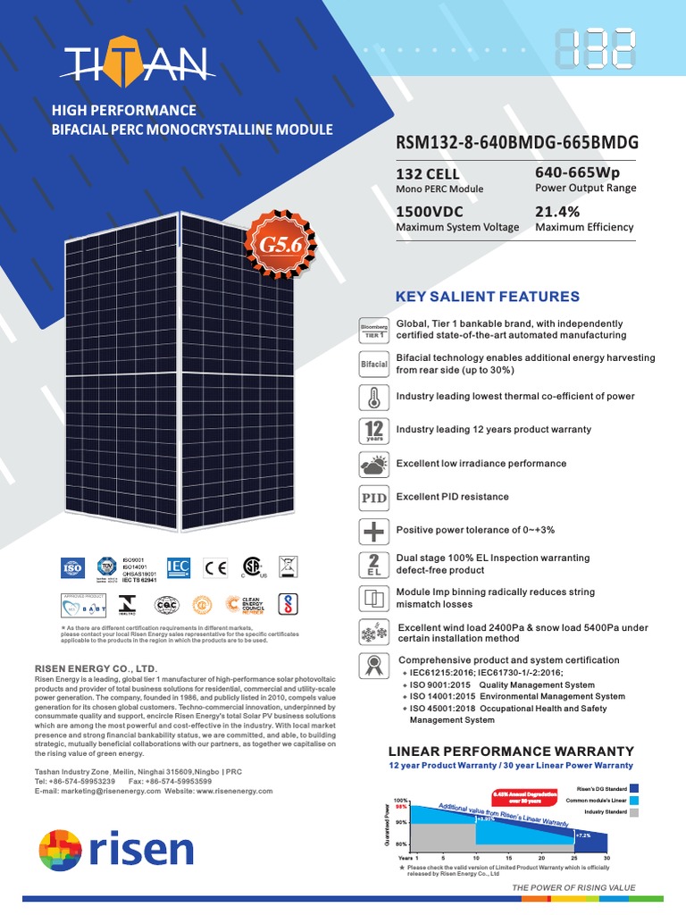 High-performance bifacial PERC monocrystalline solar module | PDF | Photovoltaics | Electricity