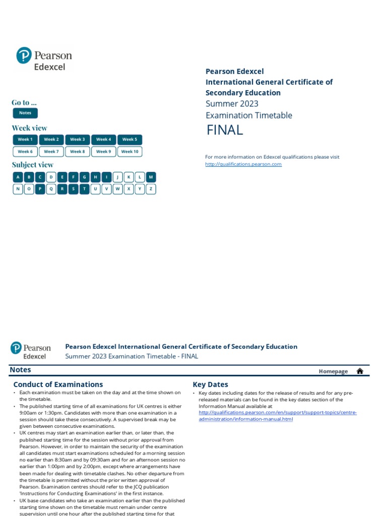 Int Gcse Summer 2023 Final v2 | PDF