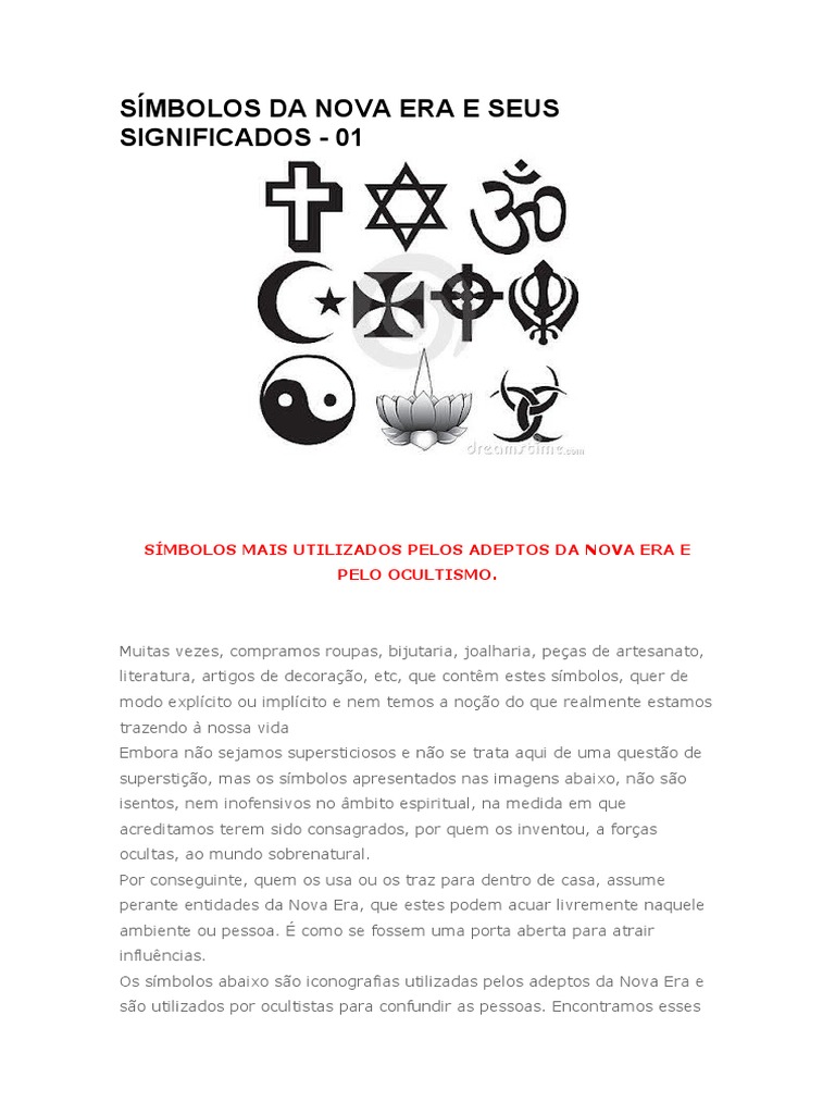 Símbolos Da Nova Era e Seus Significados | PDF | Lúcifer | Satanismo