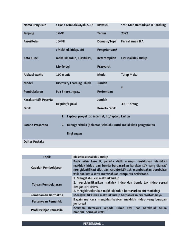 Modul Ajar IPA | PDF