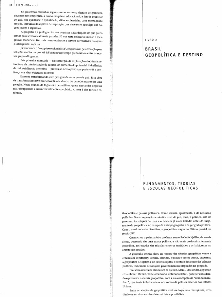 MEIRA MATTOS - Geopolítica - Livro 2 (Capítulo 1) | PDF