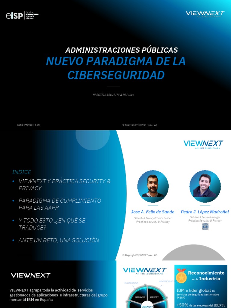 (EISP) - Paradigma de Ciberseguridad en Las AAPP | PDF | La seguridad ...