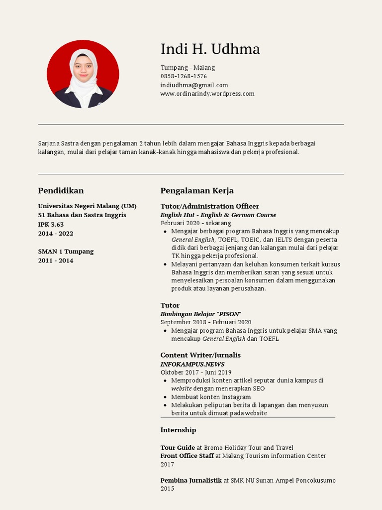 CV INDI NEW - Signed | PDF