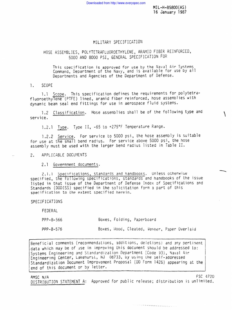 Mil H 85800 | PDF