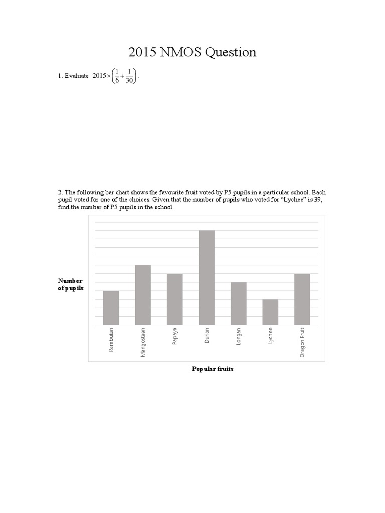 NMOS 2015 Preliminary Round | PDF | Elementary Mathematics | Mathematics