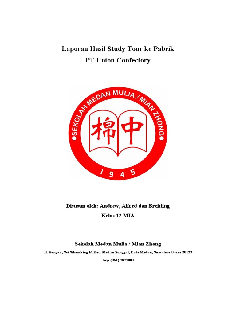 Laporan Hasil Study Tour Ke Pabrik PT Union | PDF