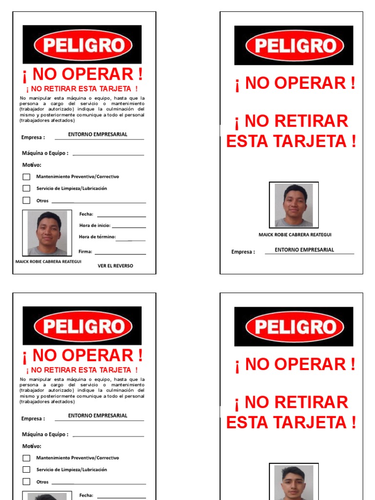 Tarjeta de Bloqueo | PDF | Ingeniería de Sistemas | Reutilizar