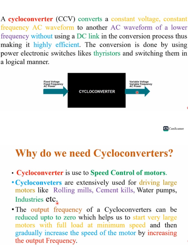 Cyclo Converter | PDF