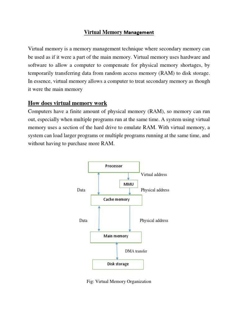 CA Virtual Memory | PDF | Computer Data Storage | Random Access Memory