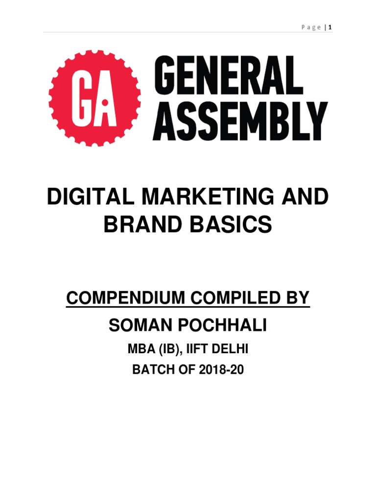 Digital Marketing - Brand Basics | PDF | Advertising | Digital Marketing