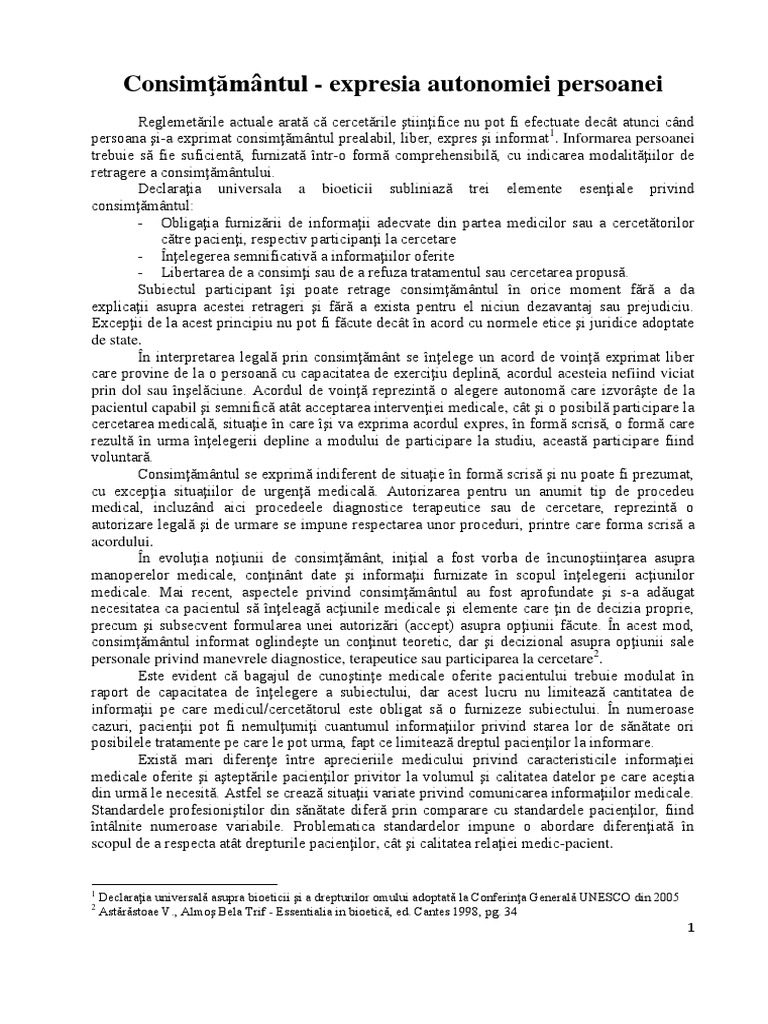 Consimtamant 2022 | PDF