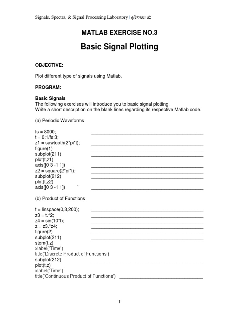 Matlab Exercise 3 | PDF | Telecommunications Engineering | Computer Science
