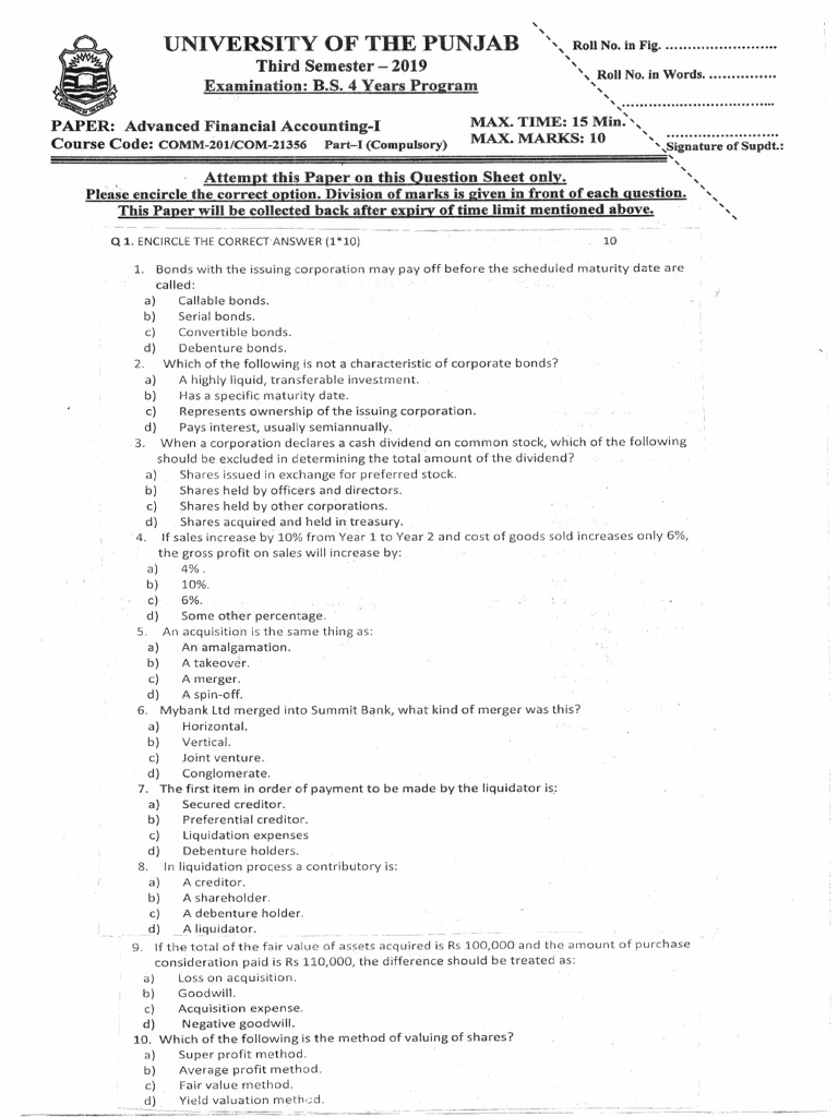 P2019 Comm-201 | PDF