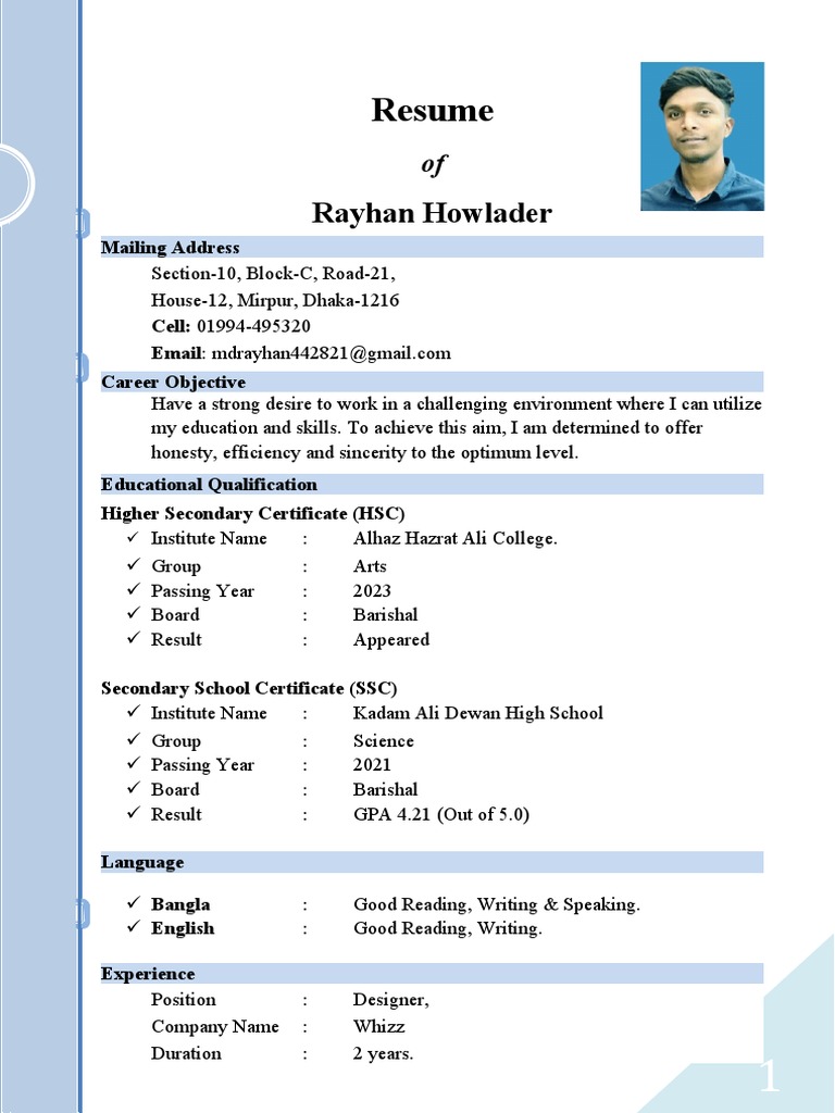 Rayhan Howlader | PDF | Cognitive Science | Cognition