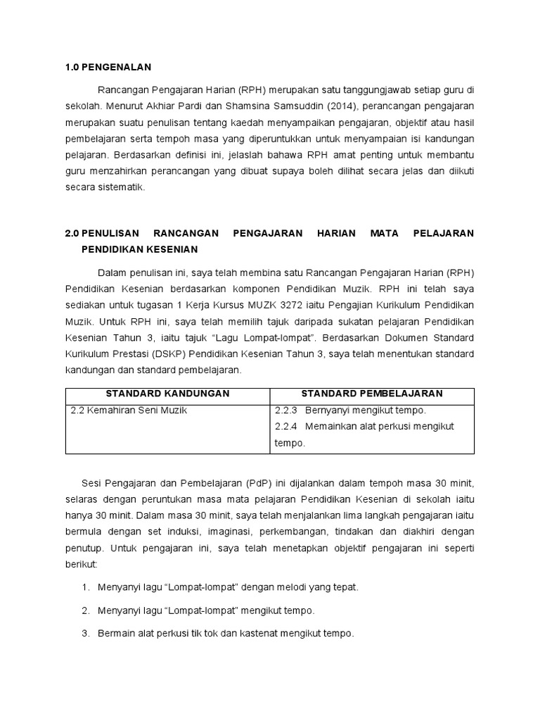 Penulisan RPH | PDF