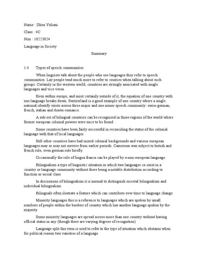 Tugas LIS 5 | PDF | Multilingualism | Indonesian Language